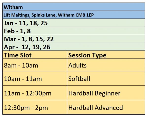 Witham Cricket Coaching- Sundays – CLG Academy